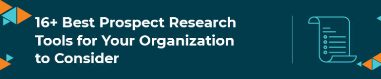 16+ Prospect Research Tools To Find More Donors For Your Org | DonorSearch